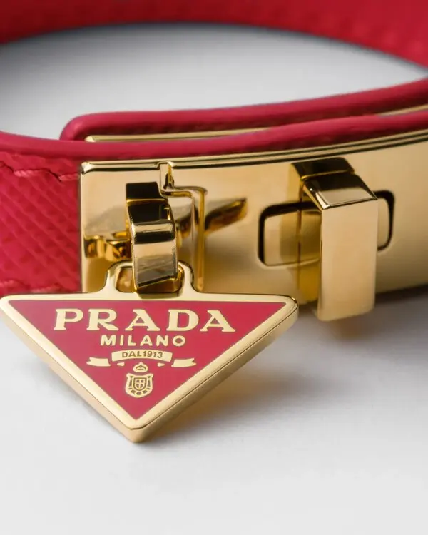 Prada Saffiano Leather Bracelet