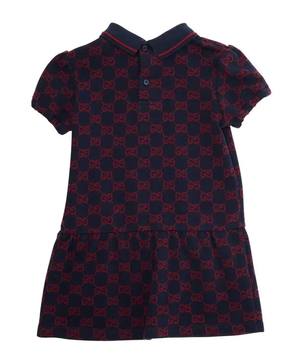 Gucci Baby Gg Cotton Piquet Dress