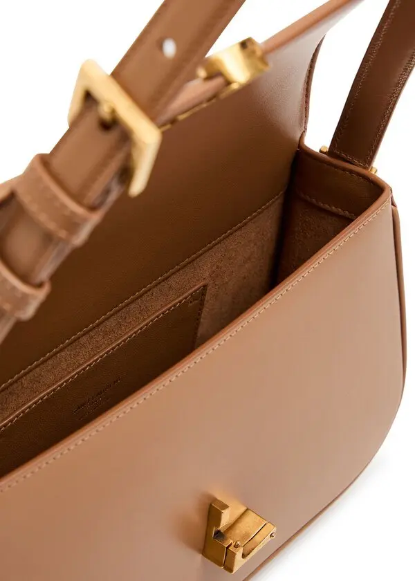 Saint Laurent Leather Shoulder Bag - Brown