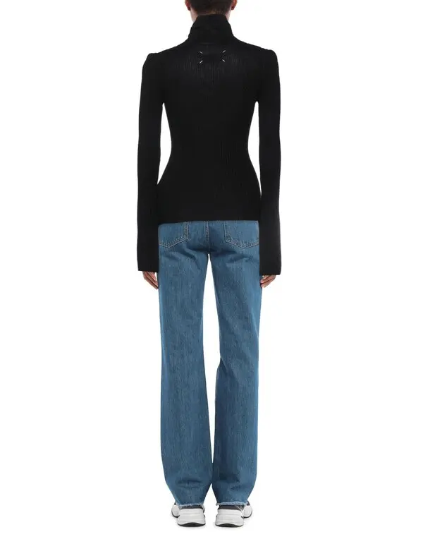MAISON MARGIELA Solid Color Wool Turtleneck Sweater