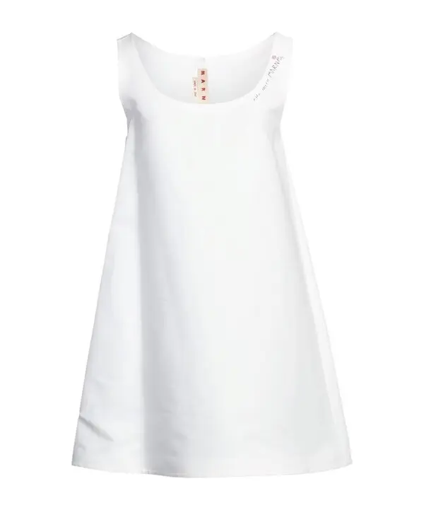 Marni Sleeveless A-line Skirt Dress - White