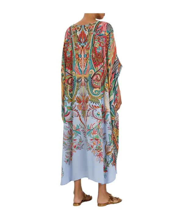 Etro Printed Crepe Midi Beach Dress