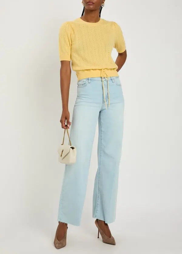 FRAME Crew Neck Drawstring Top