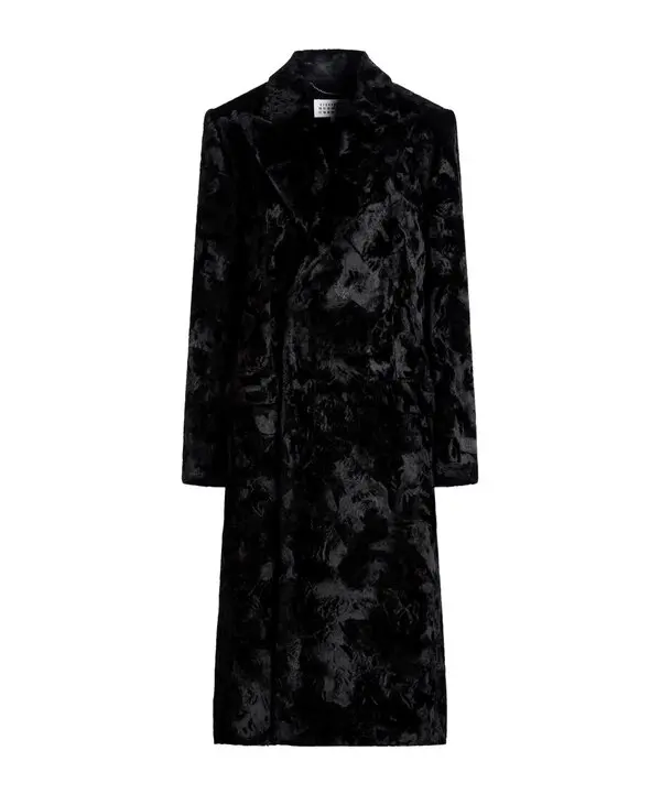 MAISON MARGIELA Double-breasted Plush Coat