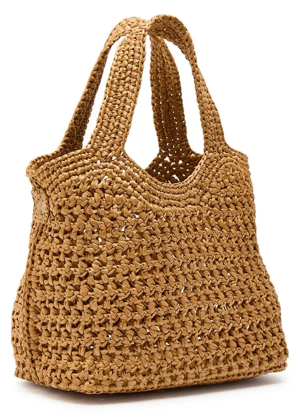 TOD'S Mancini Mini Raffia Top Handle Bag