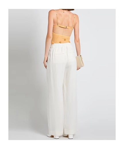Jacquemus Sleeveless One-piece Dress With Thin Shoulder Strap