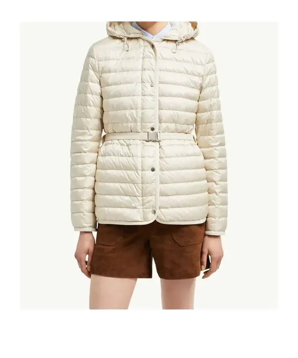 Moncler Oredon Hooded Down Jacket With Belt