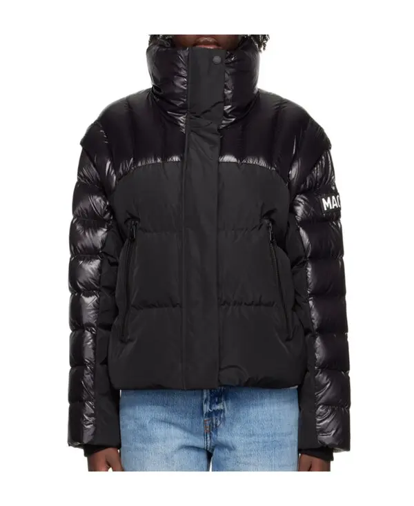 Mackage Vesna Down Jacket With Detachable Sleeves And Stand Collar
