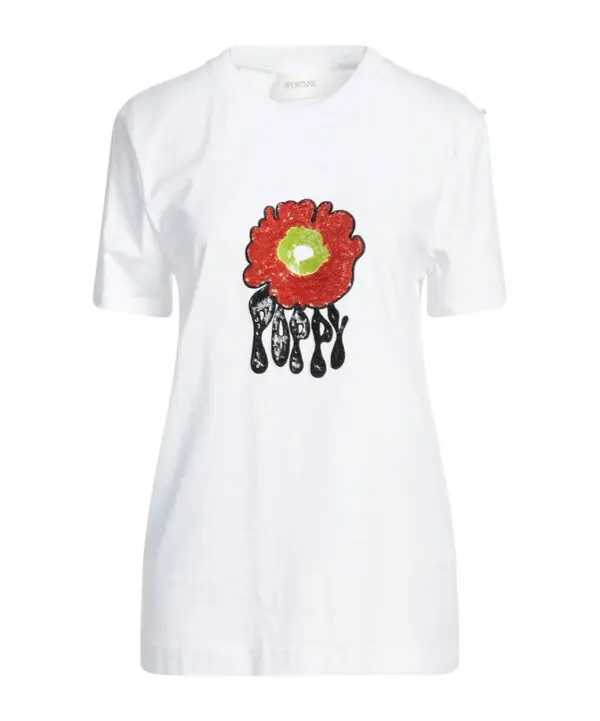 Sportmax Sequined Crew Neck T-shirt