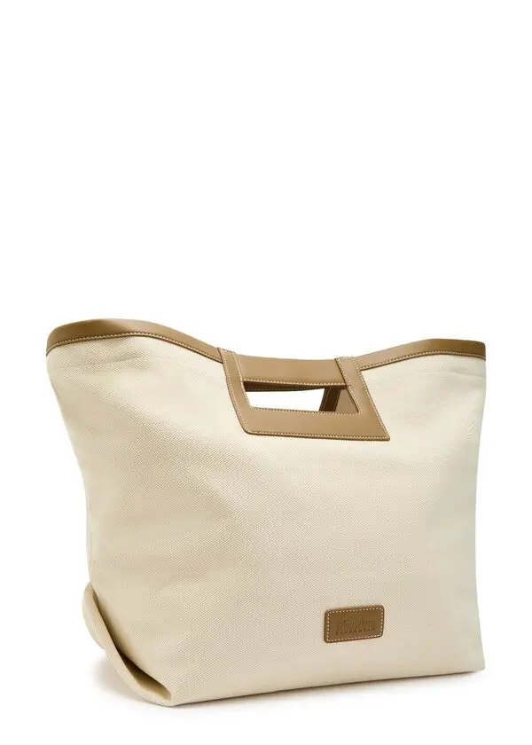 Max Mara Logo-appliquéd Canvas Tote Bag