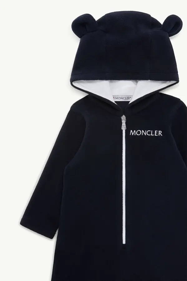 Moncler Hooded Teddy Bear Ear Baby Grow