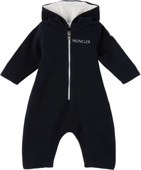 Moncler Hooded Teddy Bear Ear Baby Grow
