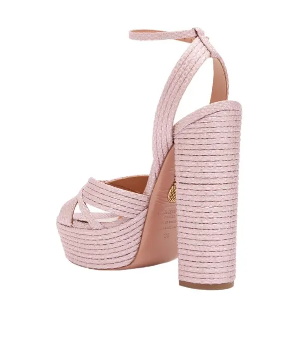 AQUAZZURA Woven High-heeled Sandals