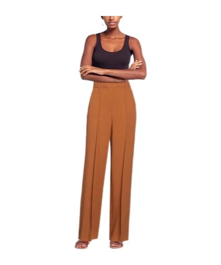 Tory Burch Solid-color High-waisted Wide-leg Pants