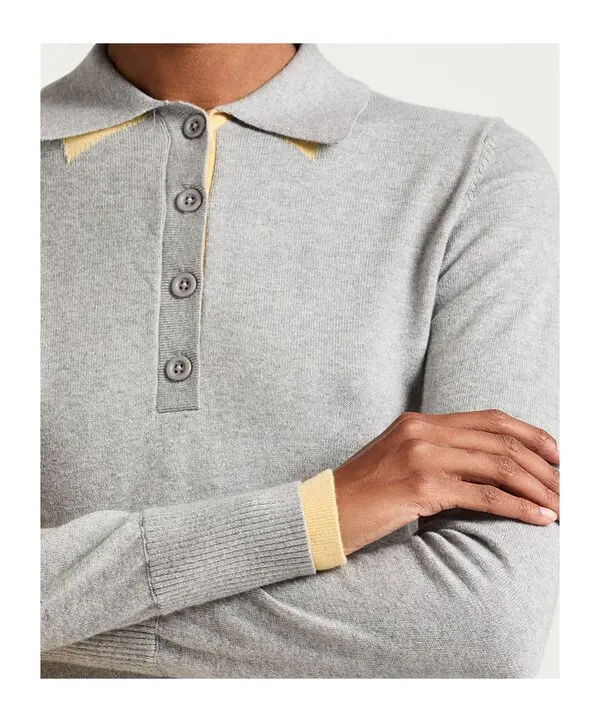 MAXCO. Max&co. Long Sleeve Button Neck Sweater