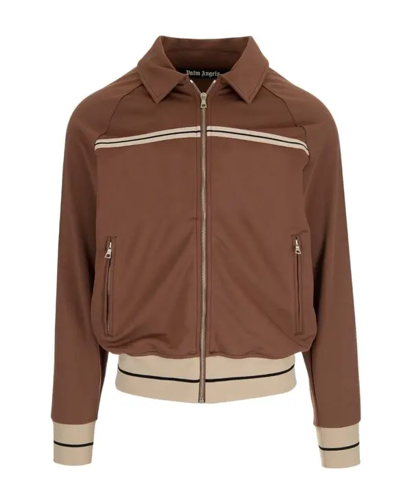Palm Angels Mini Tape Zipped Track Jacket