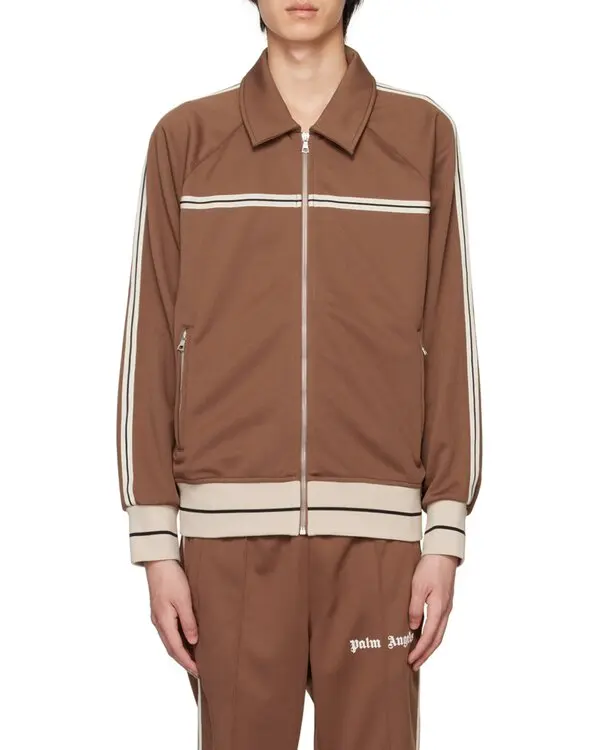 Palm Angels Mini Tape Zipped Track Jacket