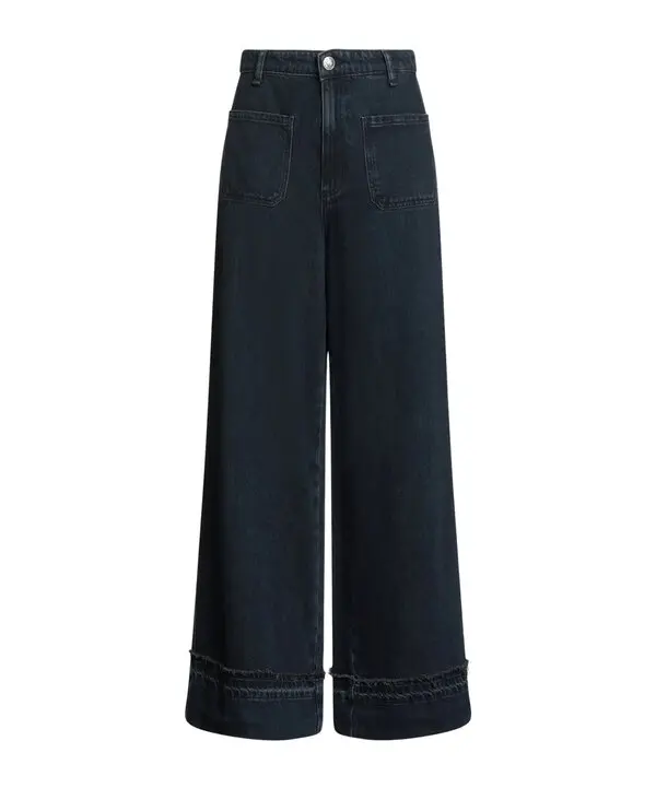 Rag & Bone Plain Colour Wide-leg Jeans