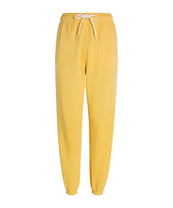 Polo Ralph Lauren Logo-embroidered Cotton Sweatpants - Yellow