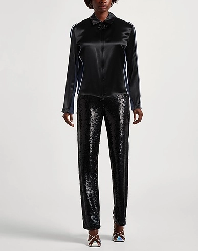 DIESEL® Two-tone Satin Full Zip Sweatshirt