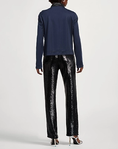 DIESEL® Two-tone Satin Full Zip Sweatshirt