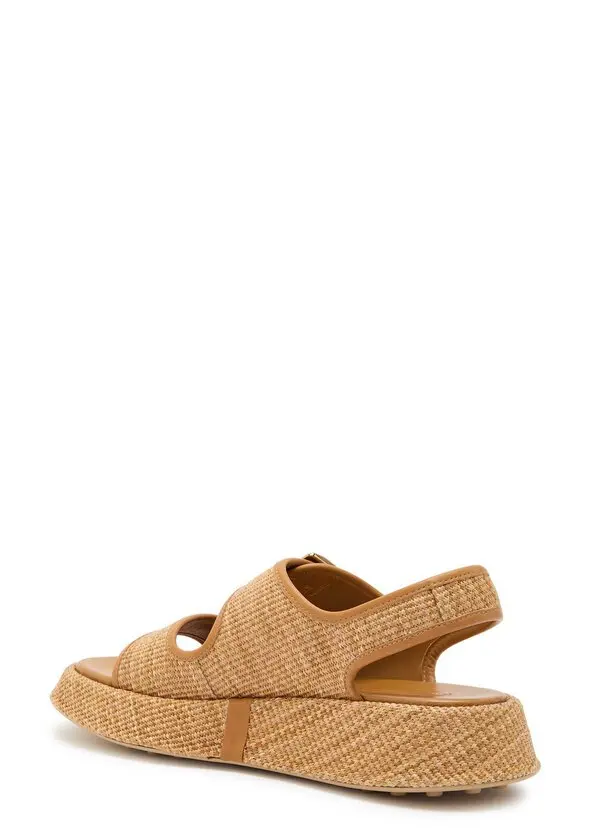 TOD'S Straw Woven Sandals