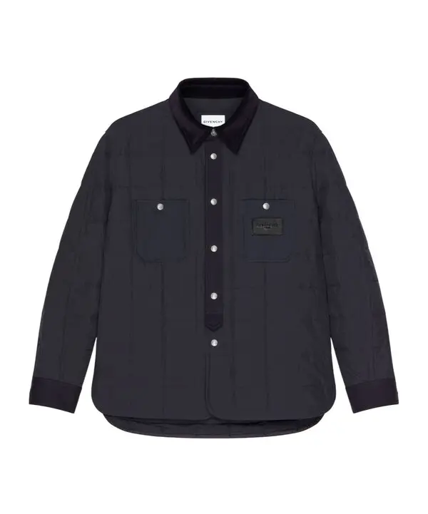 Givenchy Couture Seam Quilted Overshirt Paris Patch