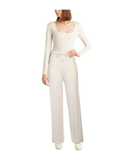 Max Mara High-waisted Loose Knit Wide-leg Trousers
