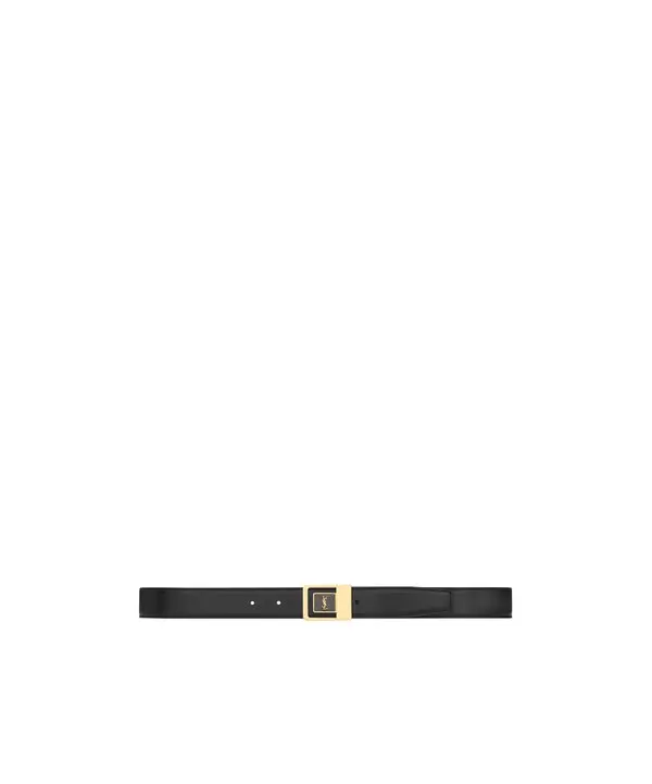 Saint Laurent La 66 Belt In Smooth Leather
