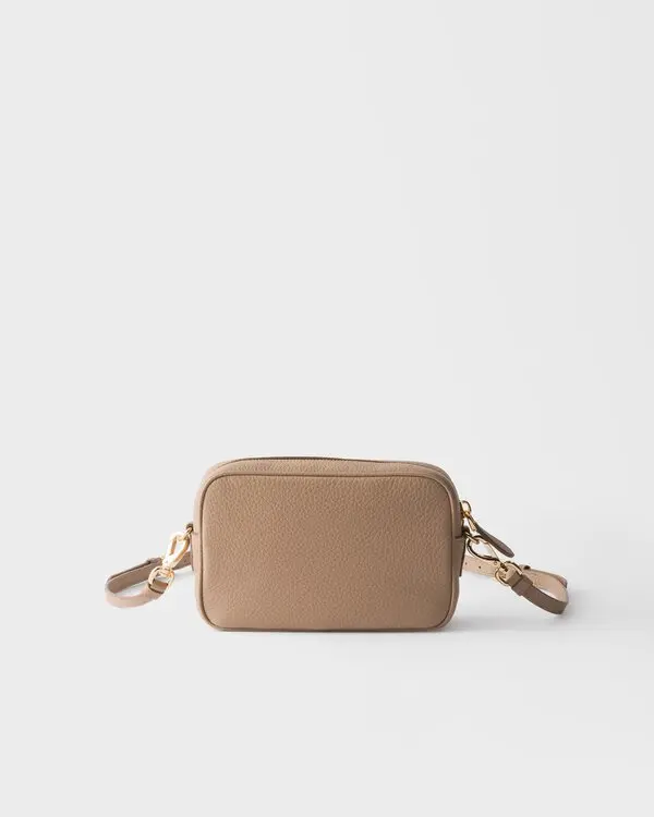 Prada Leather Shoulder Bag - Cameo