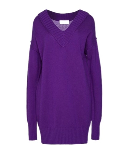 Sportmax Long-sleeved V-neck Knitwear
