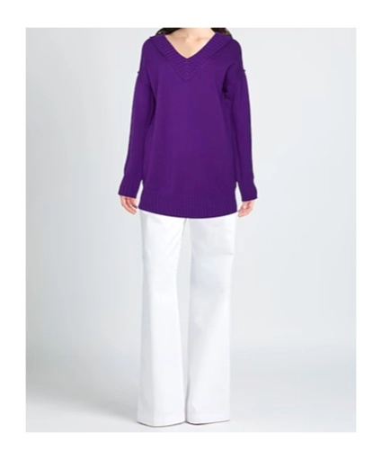 Sportmax Long-sleeved V-neck Knitwear