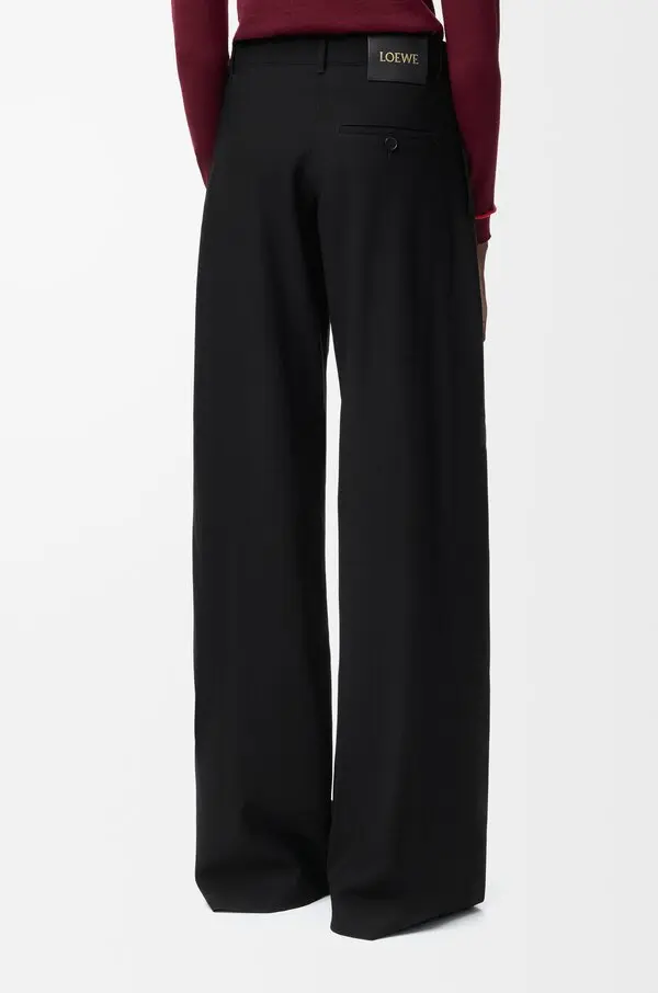 Loewe Belted Wool Trousers