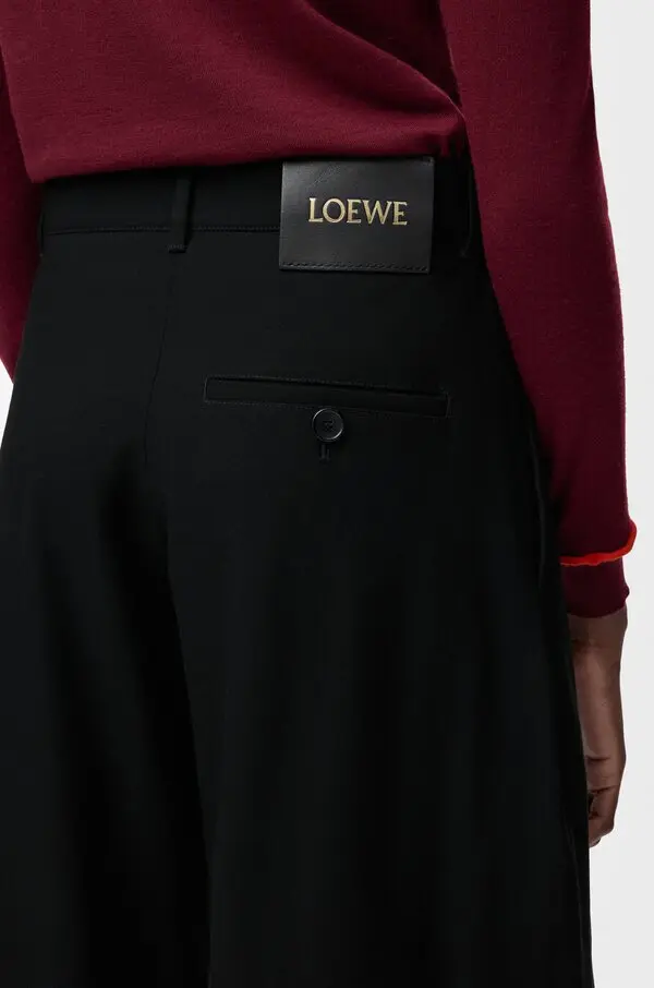 Loewe Belted Wool Trousers