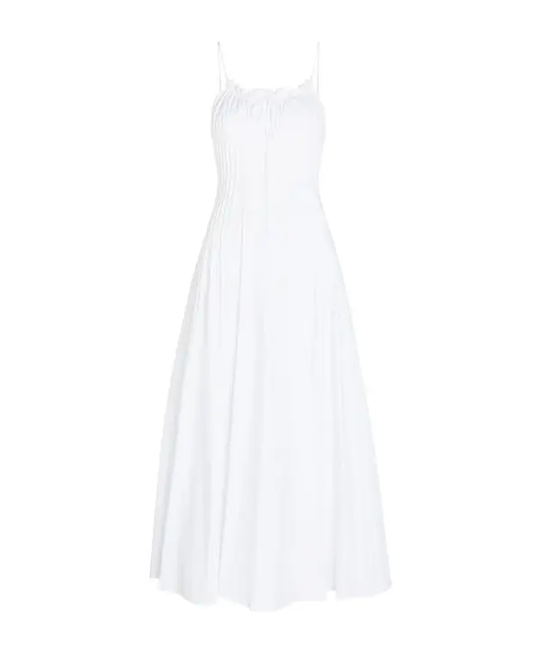 Staud Stretch-cotton Midi Dress