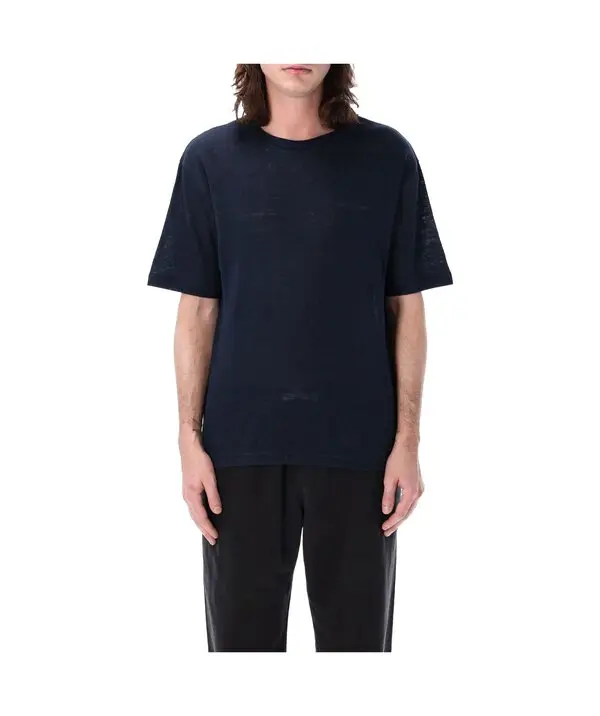 Palm Angels Logo Embroidered Crewneck T-shirt