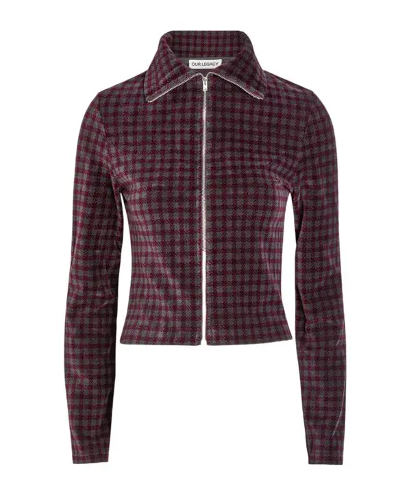 Our Legacy Slim Checked Cotton-blend Top