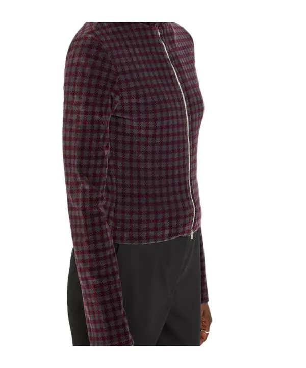 Our Legacy Slim Checked Cotton-blend Top