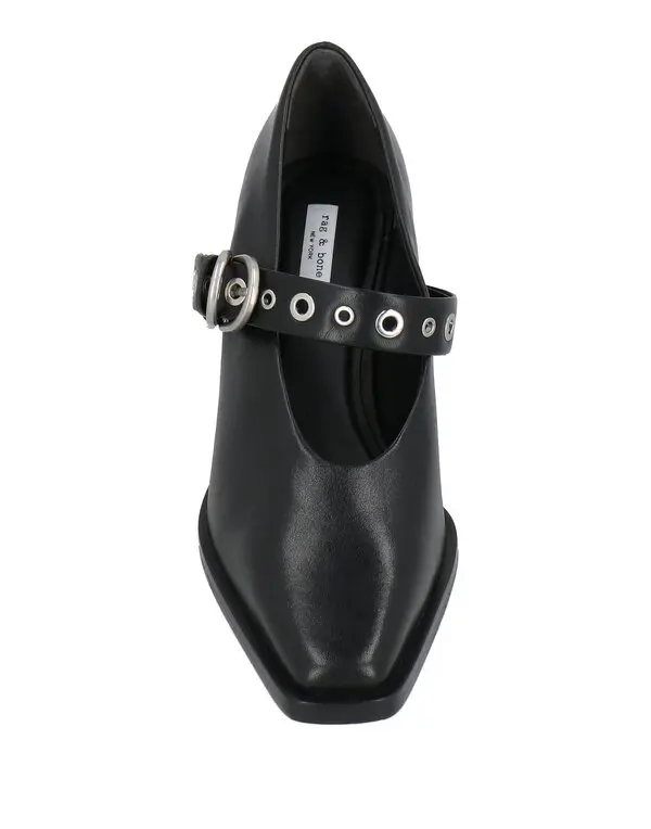 Rag & Bone Square-toe High Heels With Buckled Strap