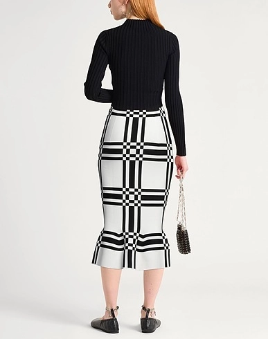 Marni Plaid Knit Pencil Skirt