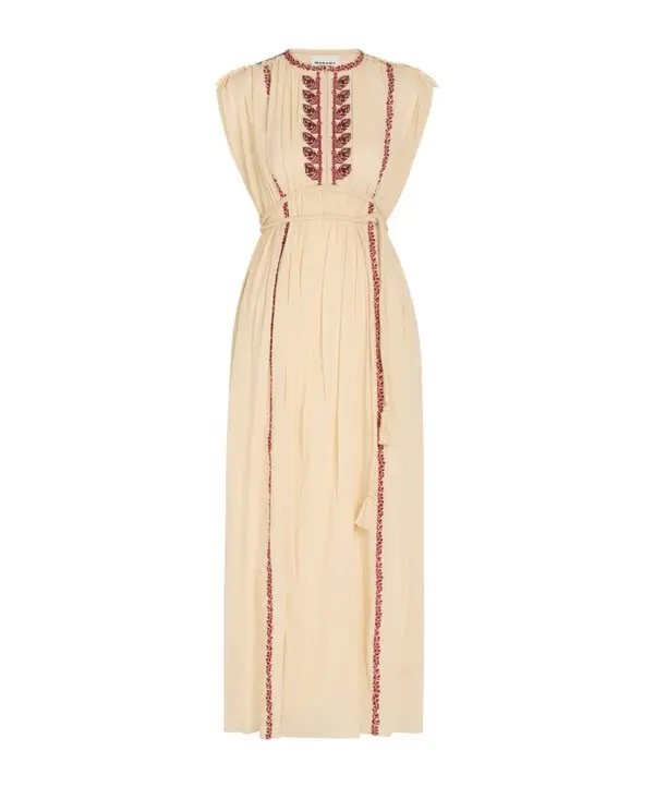 Isabel Marant Étoile Embroidered Cotton Maxi Dress