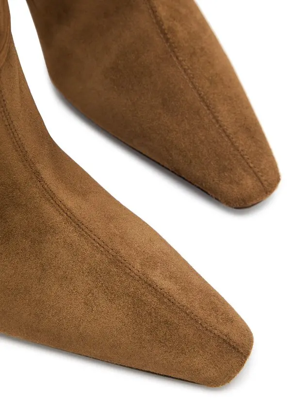 Saint Laurent Niki 90 Suede Ankle Boot