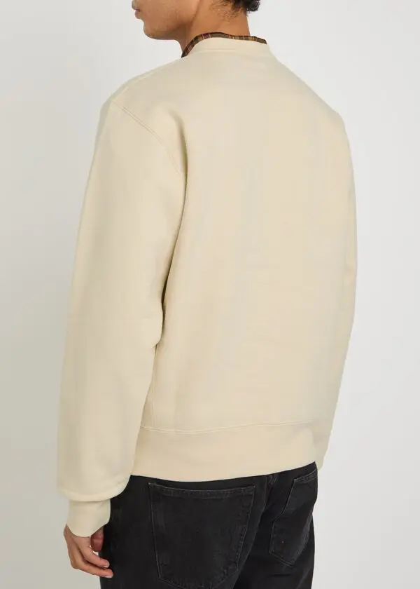 Saint Laurent Logo-embroidered Cotton Sweatshirt