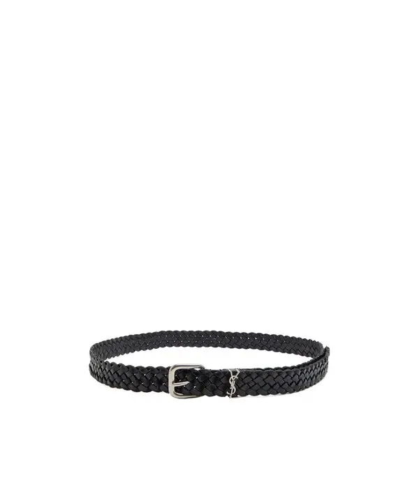 Saint Laurent Braided Leather Belt