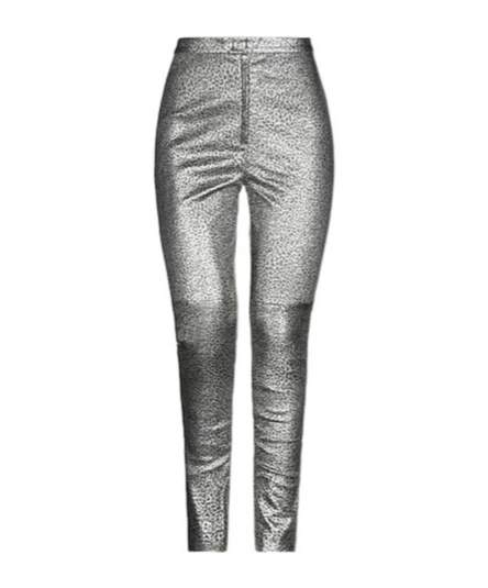 Isabel Marant Étoile Metallic Leopard Print Skinny Trousers