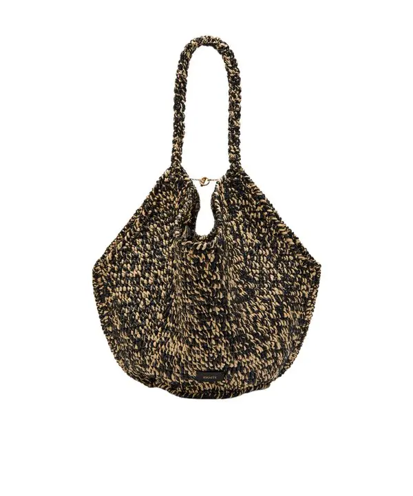 Khaite Lotus Medium Raffia Tote Bag