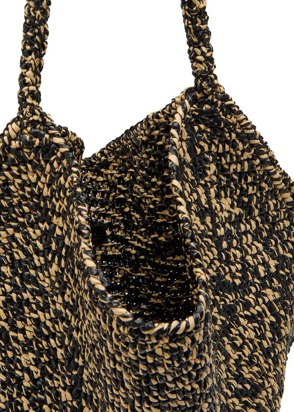 Khaite Lotus Medium Raffia Tote Bag