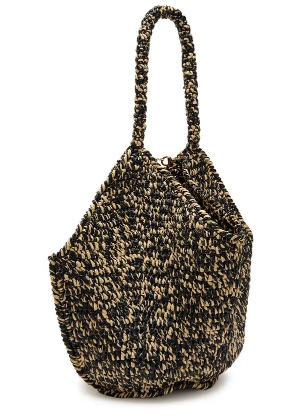 Khaite Lotus Medium Raffia Tote Bag