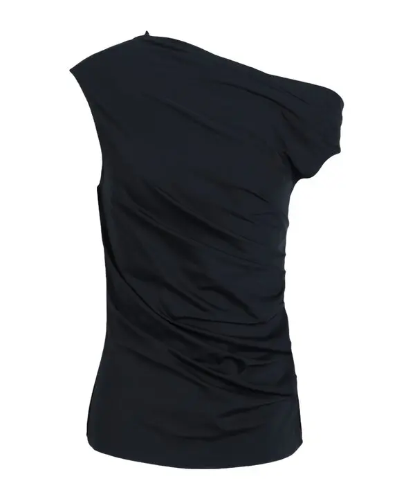 MAXCO. Max&co. Draped Neckline Sleeveless T-shirt