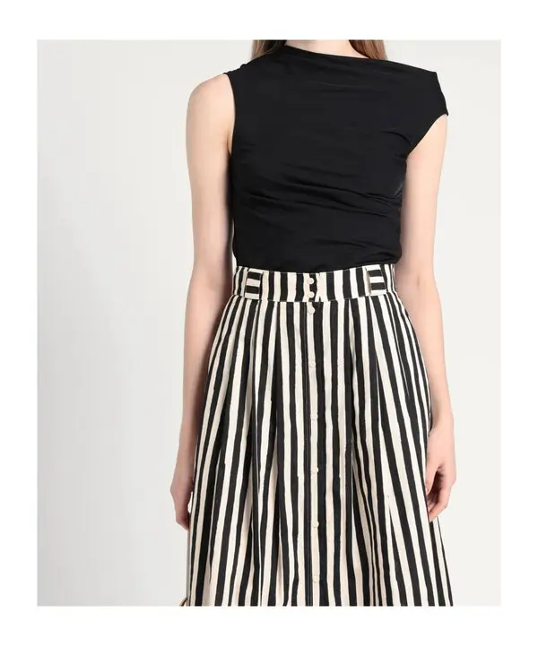 MAXCO. Max&co. Draped Neckline Sleeveless T-shirt